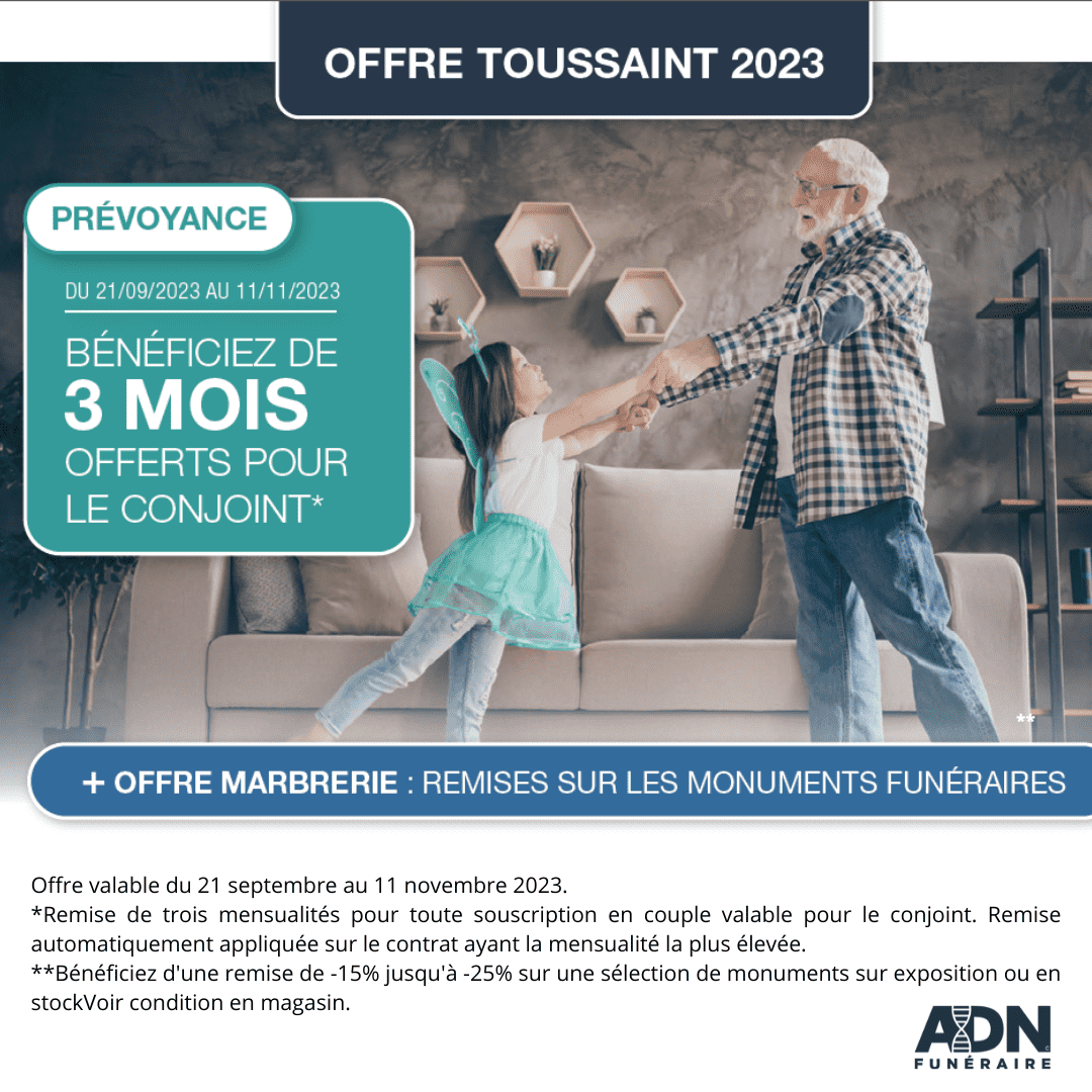 Opération Toussaint 2023 : Offres spéciales sur les contrats obsèques et la marbrerie - ADN ...